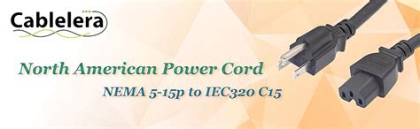 Cablelera North American Power Cord Nema 5 15p To Iec320