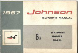 Johnson Outboard Owners Operators Manual Hp Outboard Manuals Net