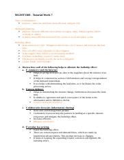Tutorial Week Docx Mgmt Tutorial Week Value Of Information Purpose Make The Lead