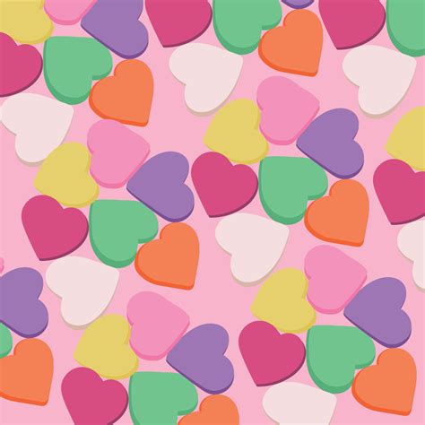 Candy Hearts Background 271263 Vector Art At Vecteezy