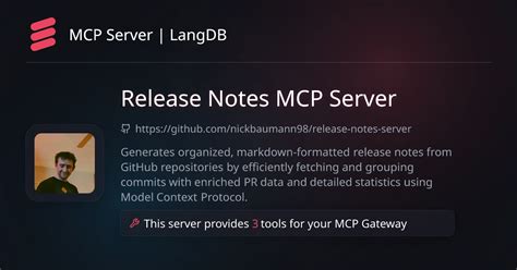 Release Notes Mcp Server Langdb