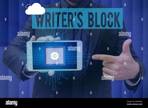 Text Sign Showing Writer S Block Conceptual Photo Condition Of Being