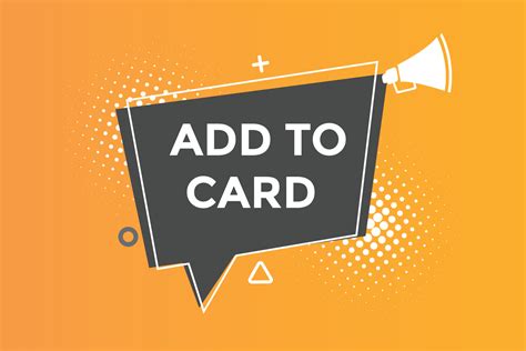 Add To Card Button Web Banner Templates Vector Illustration Vector Art At Vecteezy