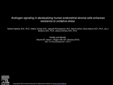 Androgen Signaling In Decidualizing Human Endometrial Stromal Cells