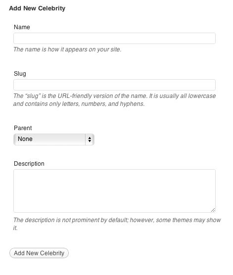 Edit Custom Taxonomy Description Programatically Wordpress