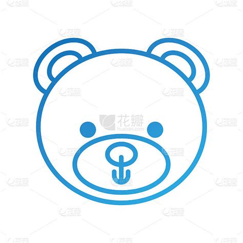 可爱的泰迪熊头玩具童年