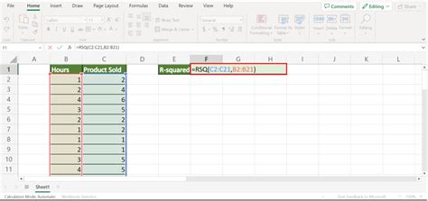 How To Calculate R Squared In Excel Sheetaki