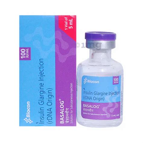 Insulin Glargine 100 Iu Basalog 100iu Injection 1x5ml At Rs 784 Vial In
