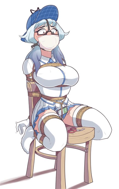 Rule 34 Bagelbomb Bondage Bound Female Fully Clothed Tied To Chair