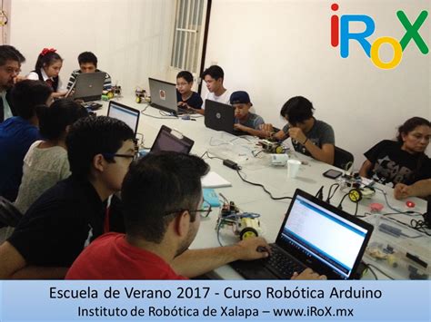 curso robótica arduino impartido en julio 2017 instituto de robótica