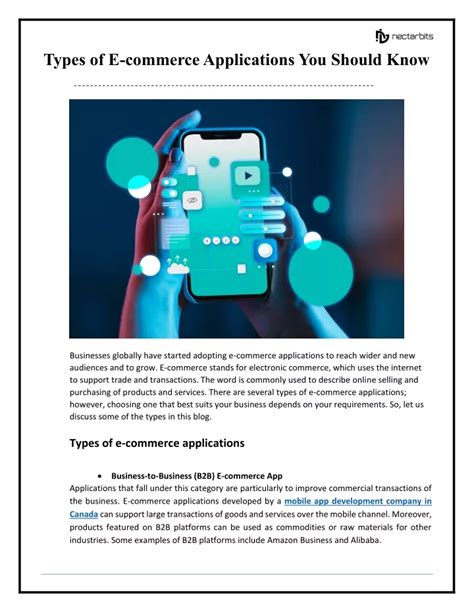 Ppt Types Of E Commerce Applications You Should Know Powerpoint