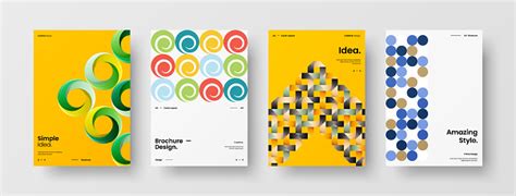 비즈니스 프리젠 테이션 벡터 A4 수직 방향 전면 페이지 모형 세트 기업 보고서 커버 추상 기하학적 일러스트 디자인 레이아웃 번들 회사 Id 브로셔 템플릿 컬렉션입니다 0