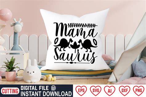 Mama Saurus Graphic By Creativetrendy · Creative Fabrica