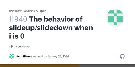 The Behavior Of Slideup Slidedown When I Is Issue Riscvarchive Riscv V Spec GitHub