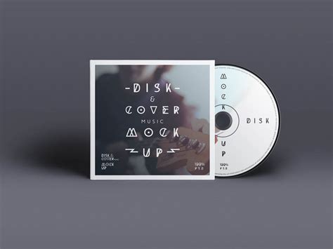 Disk Cover Mockup Free Download