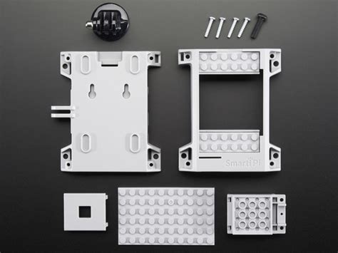 SmartiPi Building Block Compatible Case Raspberry Pi B Pi2 Gray