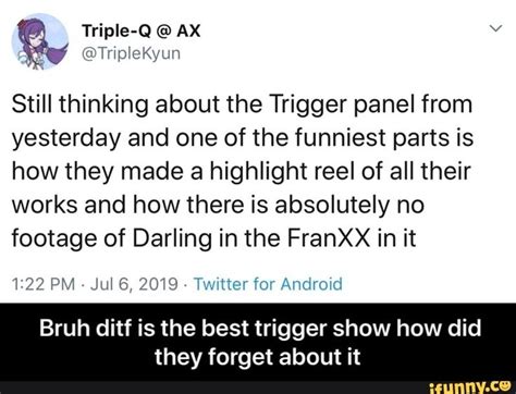 Still Thinking About The Trigger Panel From Yesterday And One Of The