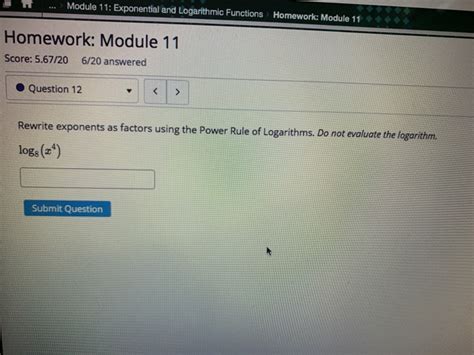 Solved Module 11 Exponential And Logarithmic Functions