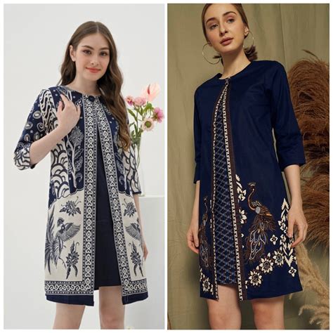 Modern Batik Dress Womens Long Sleeve Dress With A Contemporary Twist