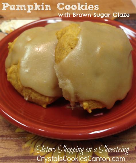 Pumpkin Cookies Recipe With Brown Sugar Glaze Sisters Shopping Farm