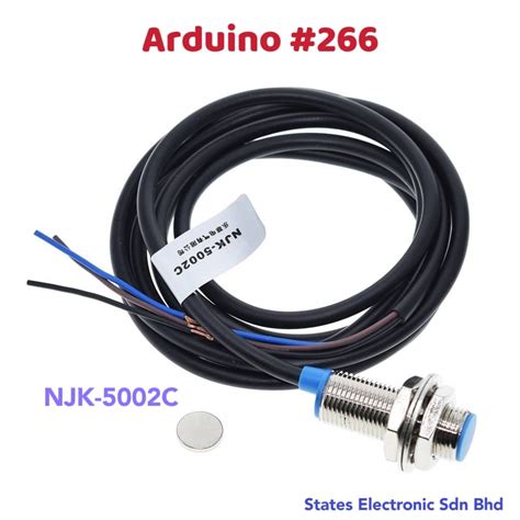 Arduino266 Njk 5002c Magnetic Proximity Sensor Npn 10mm 5 36vdc