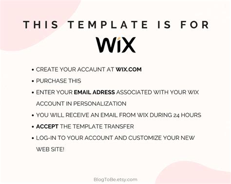 WIX Website Template Wix Blog Template Boho Website Theme Website