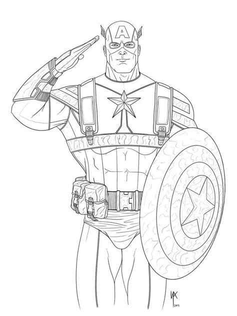 Disegno Di Capitan America Da Colorare Artofit