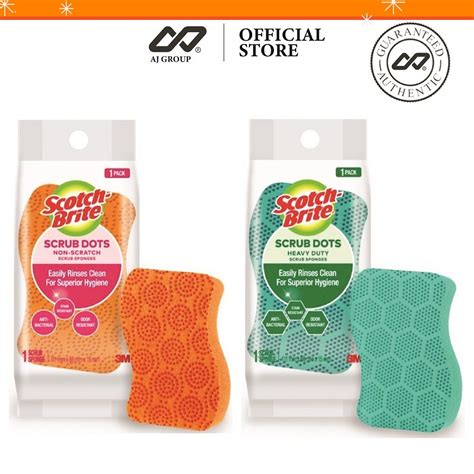 3m Scotch Brite Scrub Dots Heavy Duty Non Scratch Scrub Sponge 1s 2s Shopee Malaysia