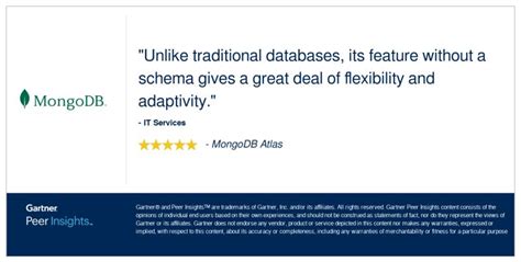 Mongodb On Linkedin Enterprise It Software Reviews Gartner Peer Insights
