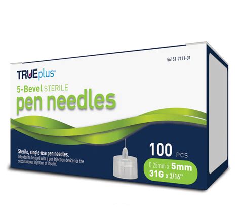 Buy Trueplus Sterile Single Use Pen Needles 31g 5mm 316 Inch 2