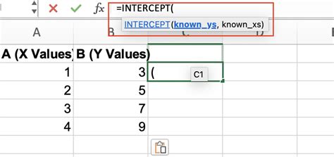 How To Find Y Intercept In Excel 4 Foolproof Methods