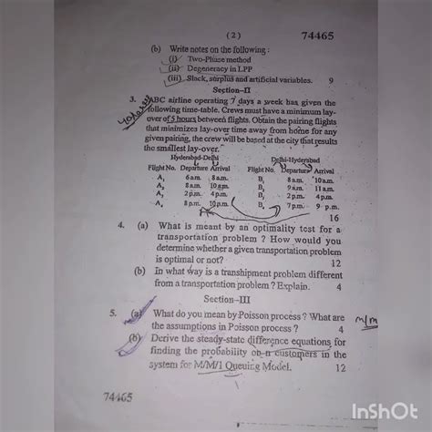 Operation Reaserch Msc Maths 2nd Sem Mdu 2015 Youtube
