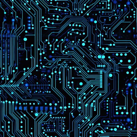 Circuit Board Inspired Theme Illustrations Patterns Seamless Etsy Circuit Board