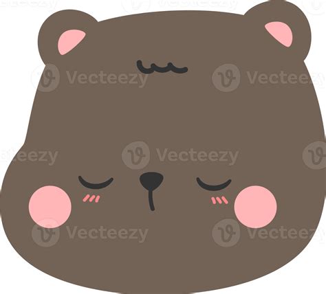 Cute Bear Head Cartoon Element 10792535 Png