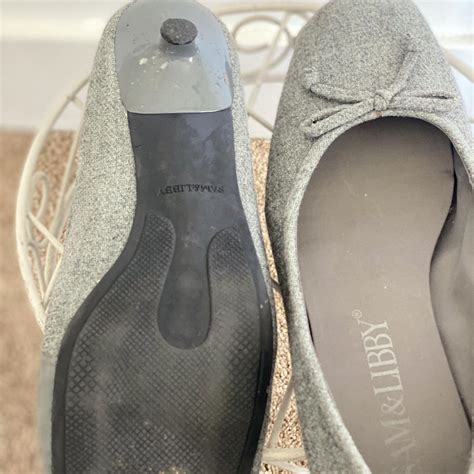 Womens Grey Ballet Shoes Depop