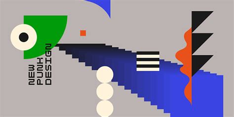 기하학적 모양의 컴포지션 디자인에 대한 추상적 배경입니다 0명에 대한 스톡 벡터 아트 및 기타 이미지 0명 Z세대 개성 개념 Istock