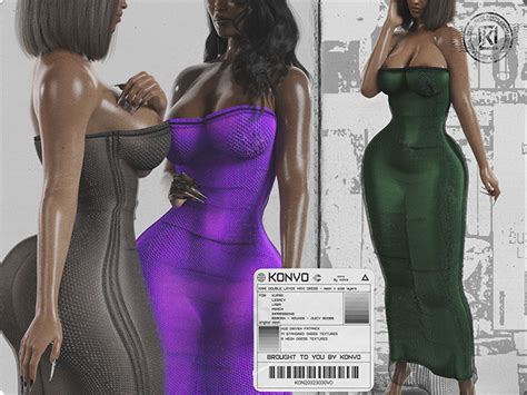 Second Life Marketplace Konvo Kami Maxi Dress Fatpack