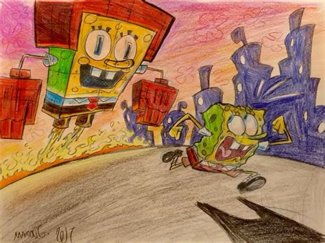 Spongebob Robot Spongebob Spongebob Drawings Spongebob Funny