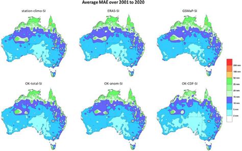 Spatial Representation Of The Cross Validated In Situ Mae Of The