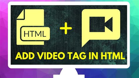 add video tag in html using notepad youtube