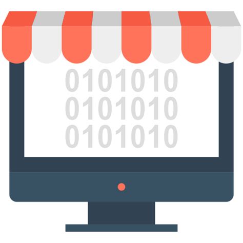 Binary Analysis Binary Code Binary Processed Monitor Technology Icon
