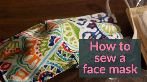 How To Sew A Face Mask Youtube