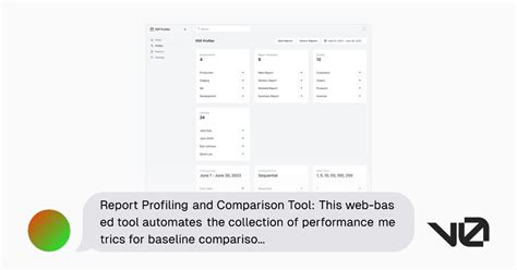 Report Profiling And Comparison Tool This Web Based Tool Automates The