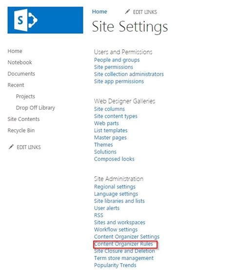 Content Organizer In Sharepoint To Route Documents Based On The Content