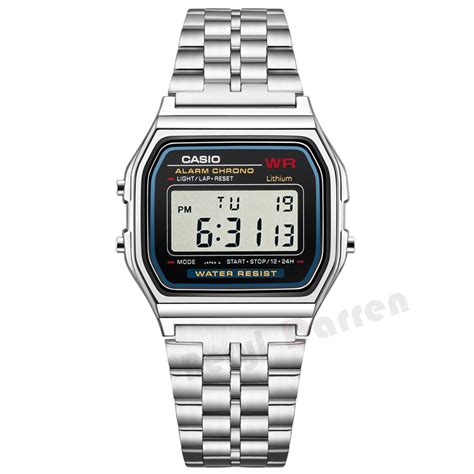 卡西欧手表男款学生电子表复古方块小银表a159wa N1 A168wg 9w 虎窝淘