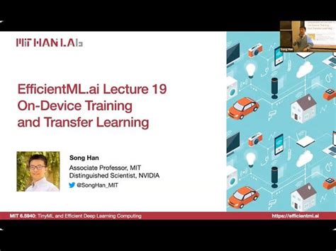 free video on device training and transfer learning lecture 19 from mit han lab class central