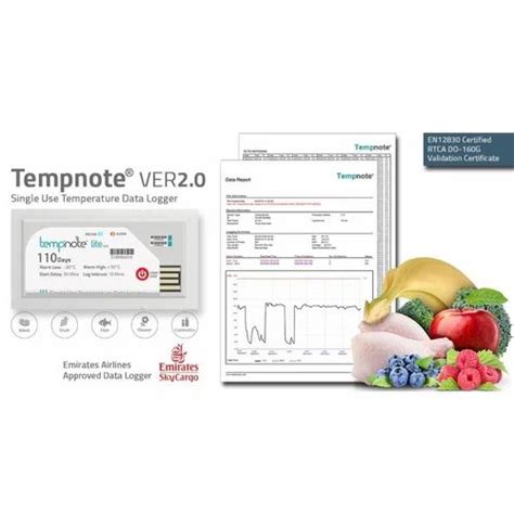 Tempnote Lite V Emirates Airlines Approved Data Logger At Piece Ahmedabad ID