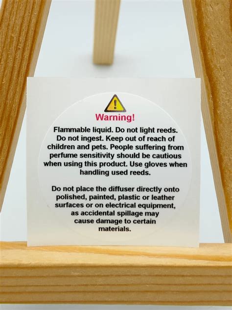 Diffuser Clp Warning Stickers Labels Box Packaging Product Stickers