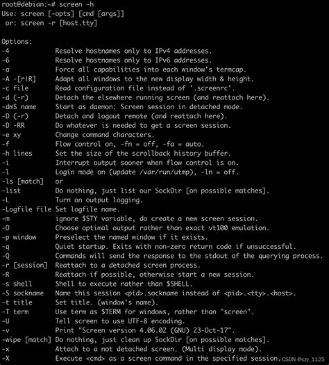 Linux Sao操作screen 解决ssh断开程序停止问题linux Screen命令解决ssh远程服务器训练代码断开连接后运行