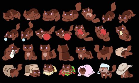 Neko Atsume Sprite Sheet Berry By Bunniejso On Deviantart